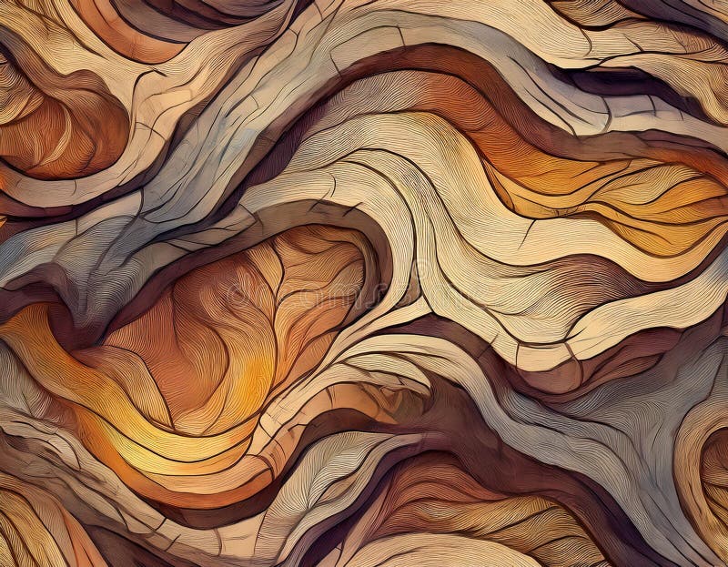 Seamless Tree Bark Wallpaper Pattern Abstract Design with Subtle Autumn ...