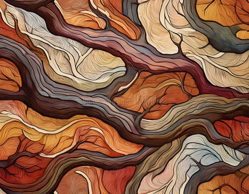 Seamless Tree Bark Wallpaper Pattern Abstract Design with Subtle Autumn ...