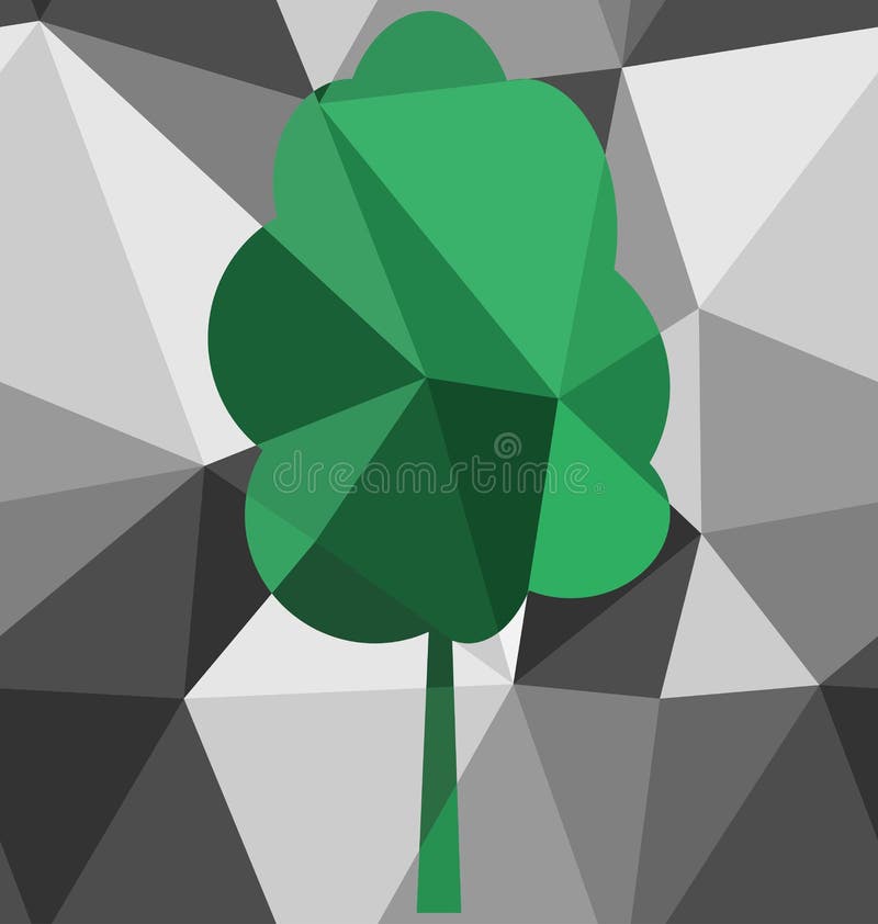 Seamless Tree Polygon Pattern Stock Vector - Illustration of mesh ...