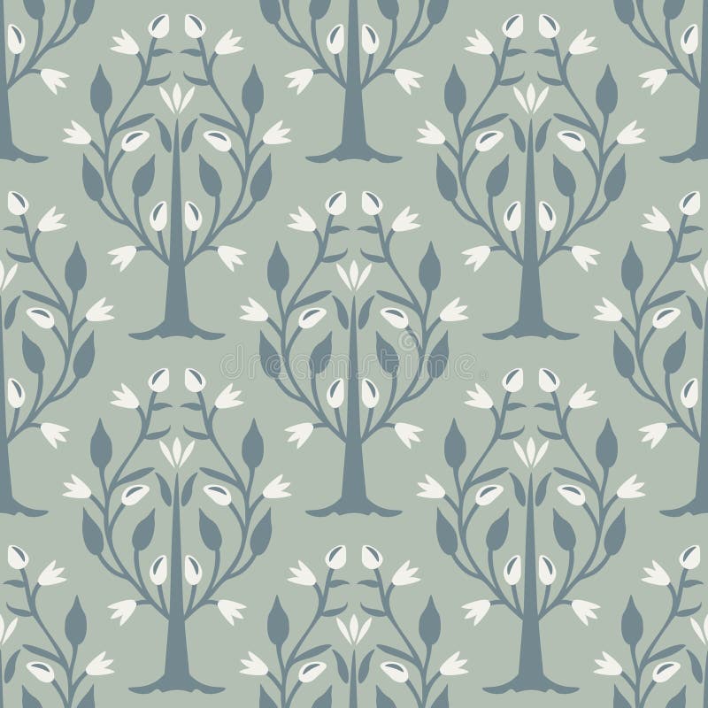 Seamless trees pattern stock vector. Illustration of environment ...