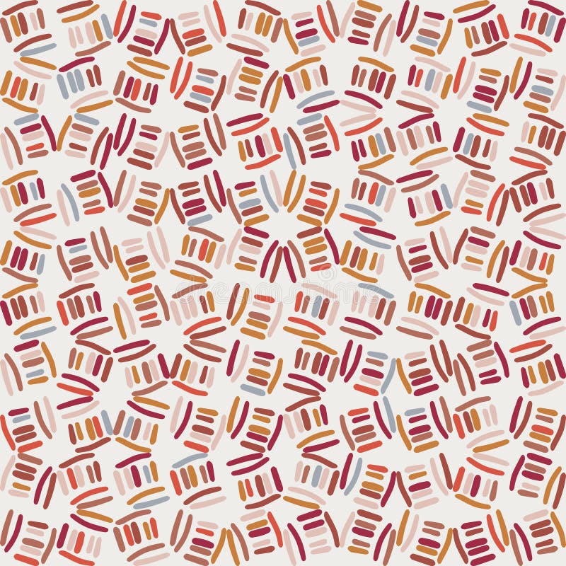 Seamless Trendy Doodle Geo Tile Swatch Pattern Stock Vector ...