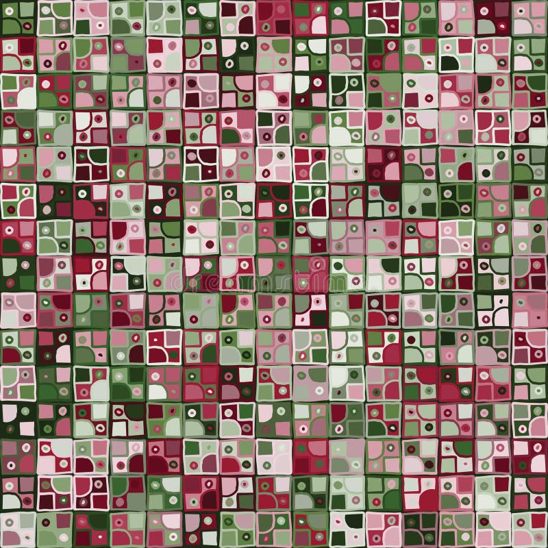 Seamless Trendy Doodle Geo Tile Swatch Pattern Stock Vector ...