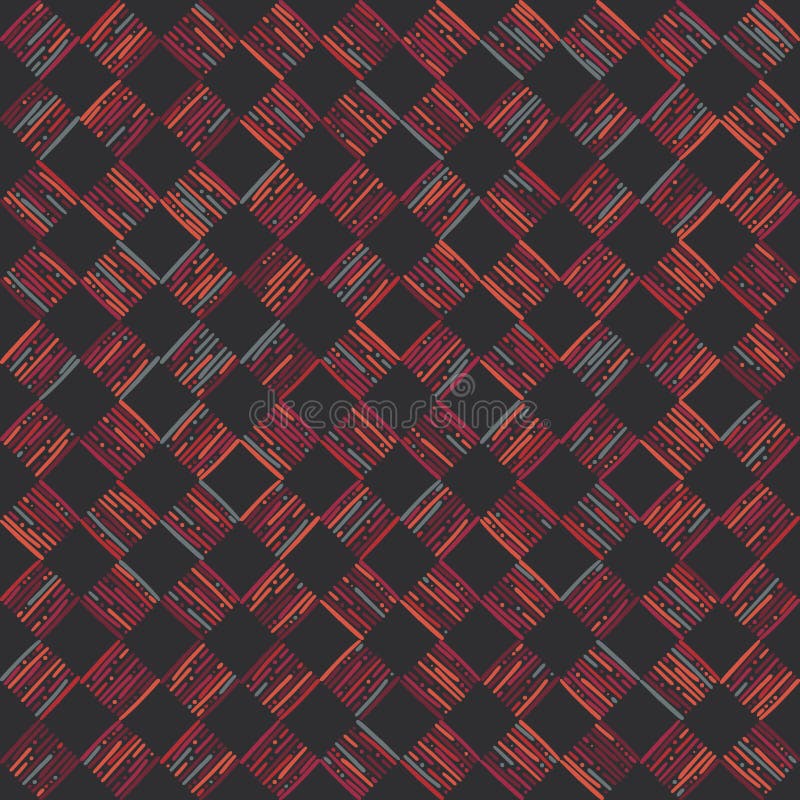 Seamless Trendy Doodle Geo Tile Swatch Pattern Stock Vector ...