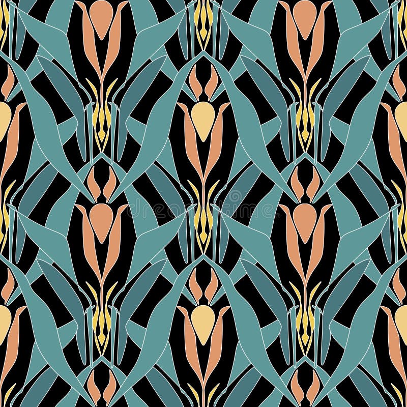 Seamless Triangle Bright Pattern Background Geometric Abstract Stock ...