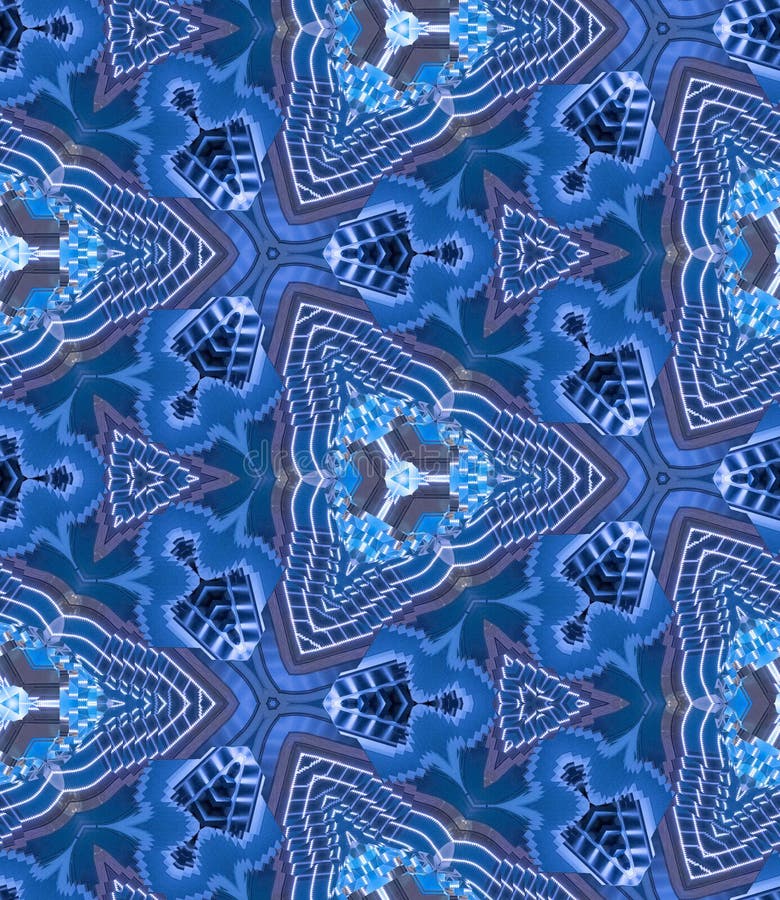 Blue Triangle Tiles Flooring Seamless Texture Pattern Stock Photos ...