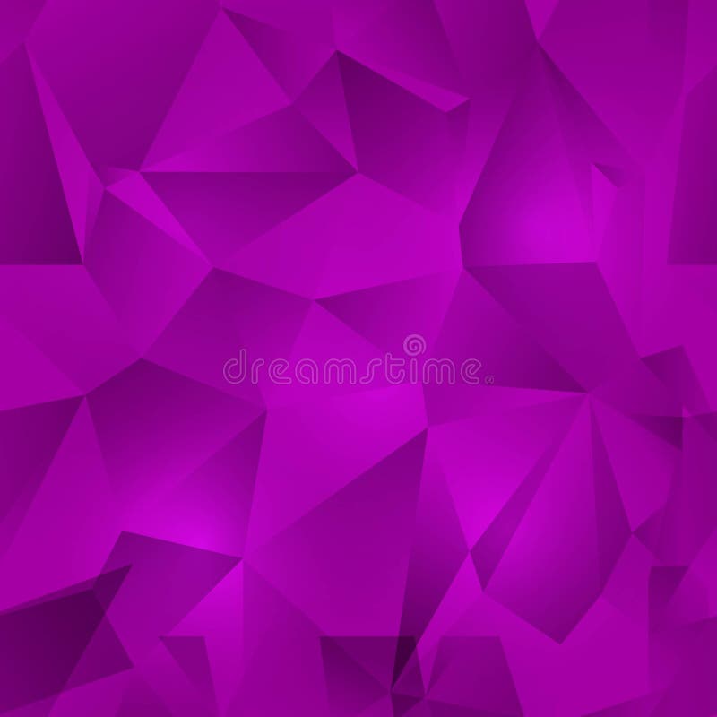 Purple Color Seamless Triangle Geometric Pattern Illustration Stock ...