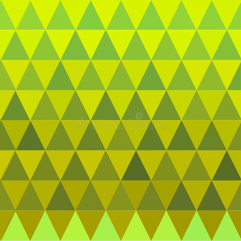 Seamless Triangle Green and Yellow Pattern Stock Illustration ...