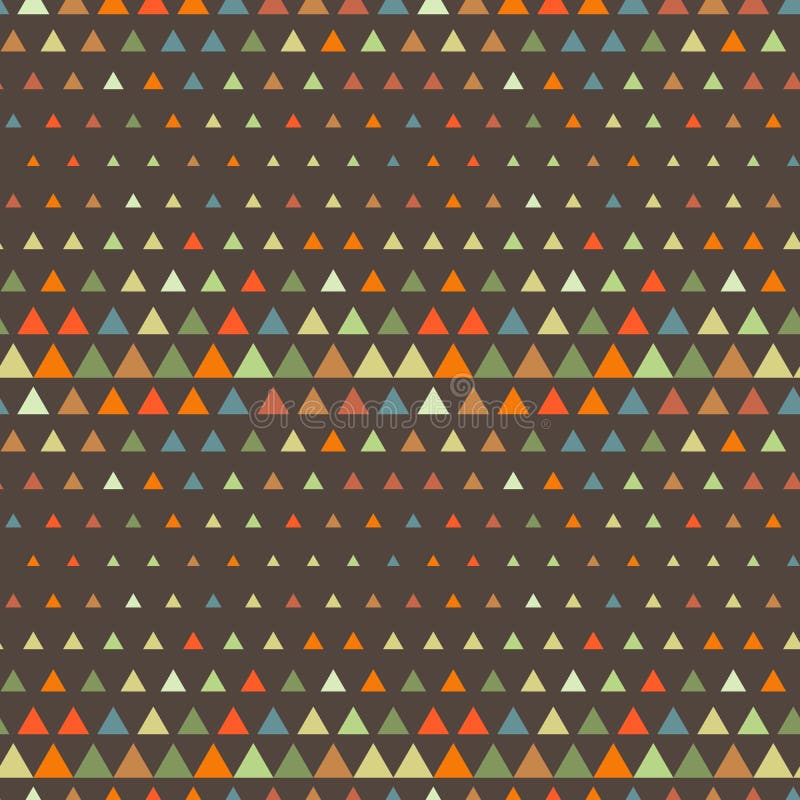 Seamless Triangle Halftone Gradient Pattern Stock Vector