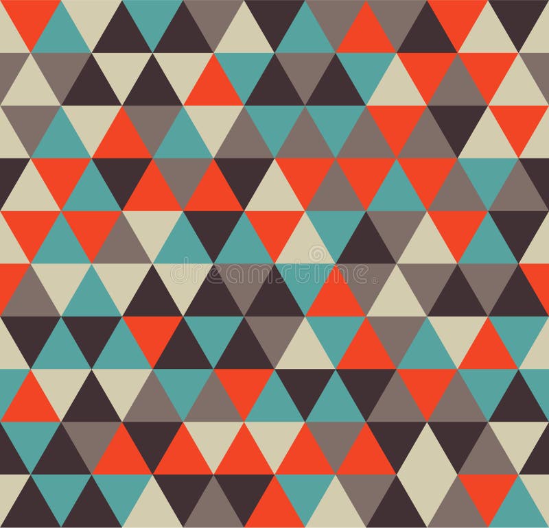 Seamless triangle pattern stock illustration. Illustration of design ...