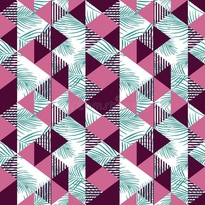 Seamless Triangle Pattern Abstract Background with Geometric Texture ...