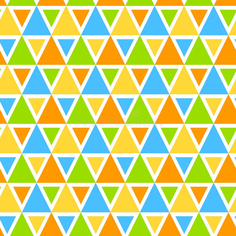 Seamless Triangles Background Pattern Stock Illustration - Illustration ...