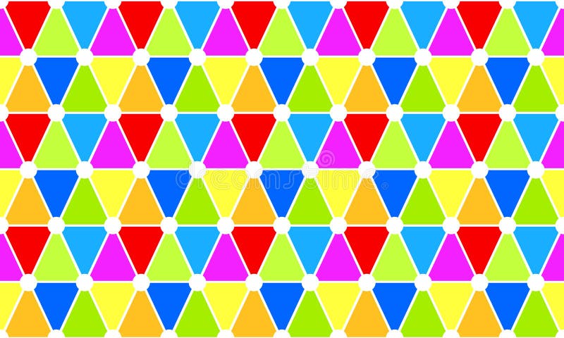 Rainbow Triangles Geometric Background Stock Illustration ...