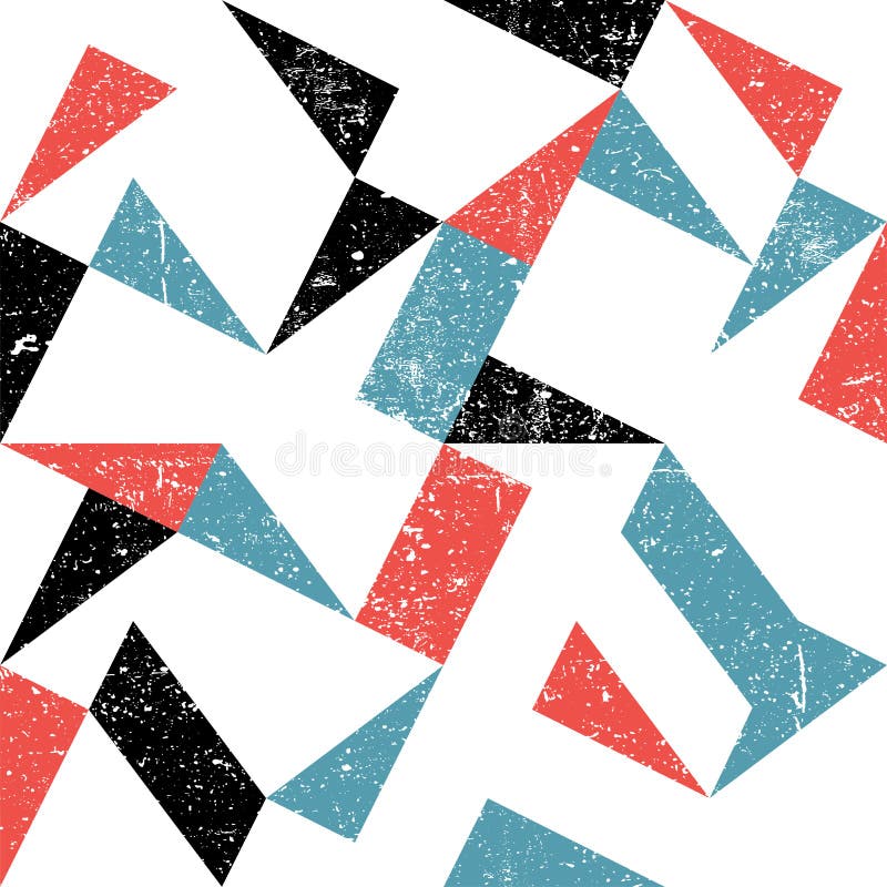 Seamless Triangles or Pyramids Geometric Tile Pattern Stock Vector ...