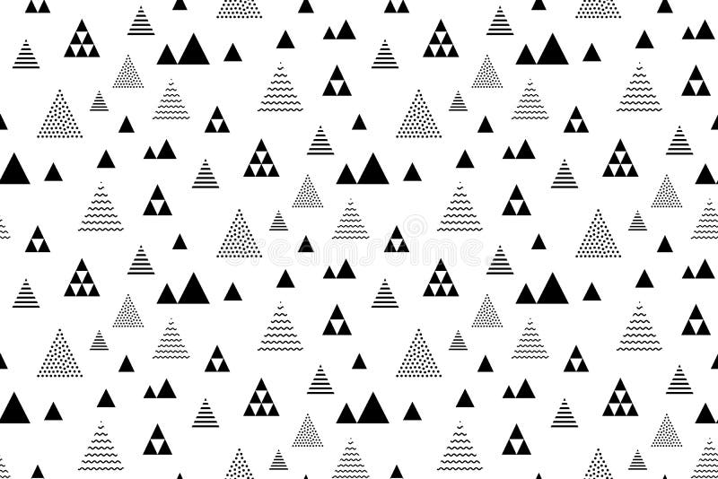 Seamless Triangles Pattern. Pyramid Tile Texture Stock Vector ...