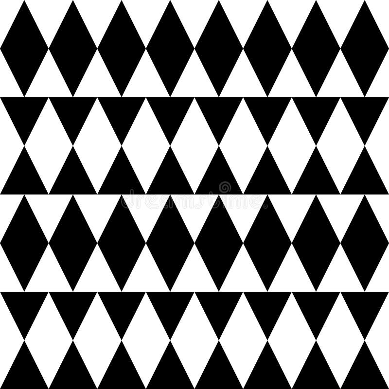 Seamless Triangles or Pyramids Geometric Tile Pattern Stock Vector ...