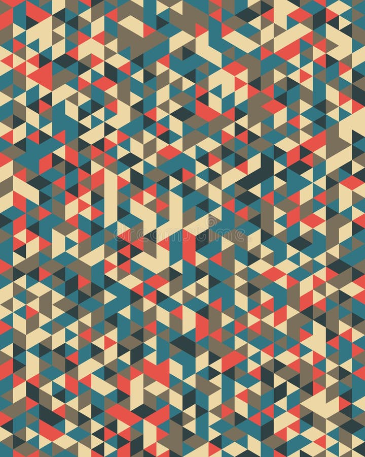 Seamless Triangular Pattern Stock Illustration - Illustration of ...