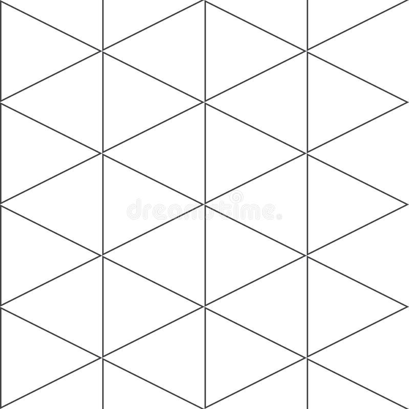 Seamless Triangular Pattern Tile Stock Vector - Illustration of classic ...