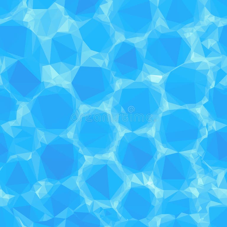 Seamless Triangular Water Bubble Polygons Stock Vector - Illustration ...