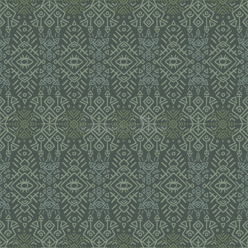 Vector Tribal Seamless Patterns Inspired by Indigenous Art. Geometric ...