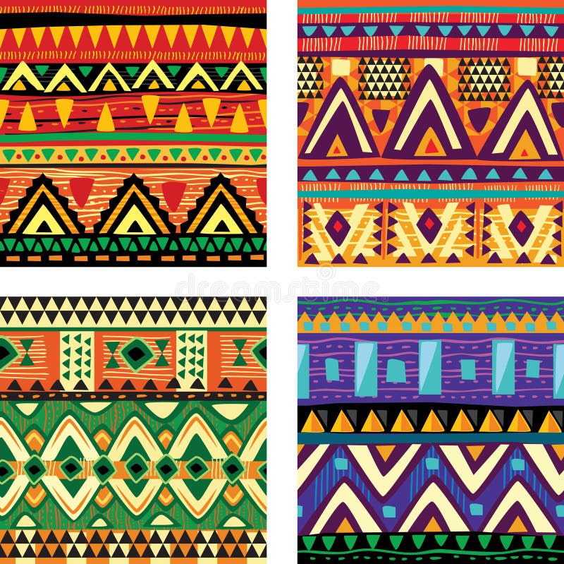 Seamless tribal texture stock vector. Illustration of ethno - 29406966