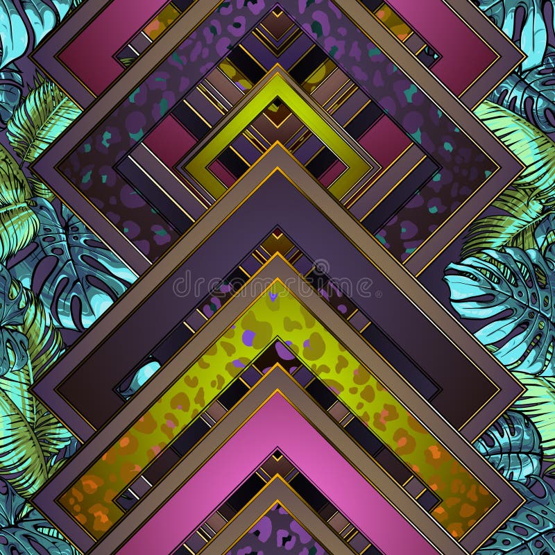 Seamless tropical texture stock illustration. Illustration of garden ...