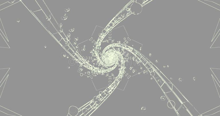 Seamless Tunnel Loop with Spiral Motion and Bubble Effects for Dy Stock ...