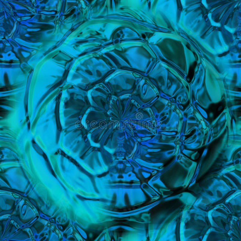 Seamless Turquoise Background with Round Elements. Beautiful ...