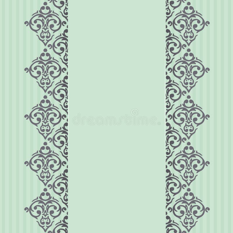 Seamless turquoise border stock vector. Illustration of elegant - 40319750