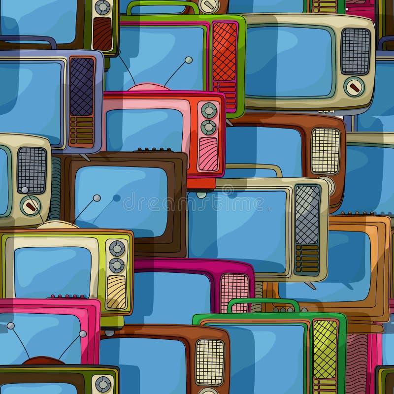 Old Television Sets Stock Illustrations – 191 Old Television Sets Stock ...