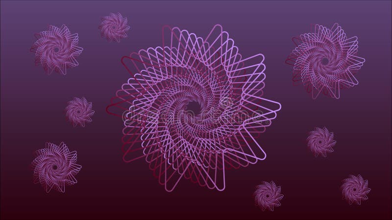 Seamless Twisted Colorful Spiral Isolate on Black Background ...