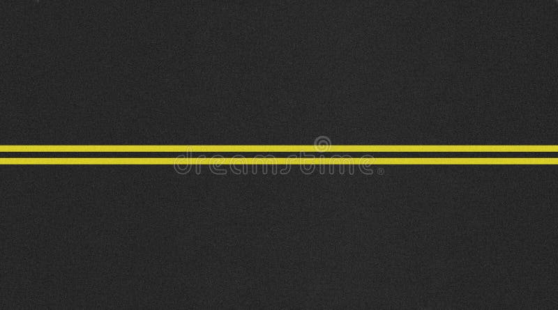 Seamless Two Lane Road Texture Image Stock Illustration - Illustration ...