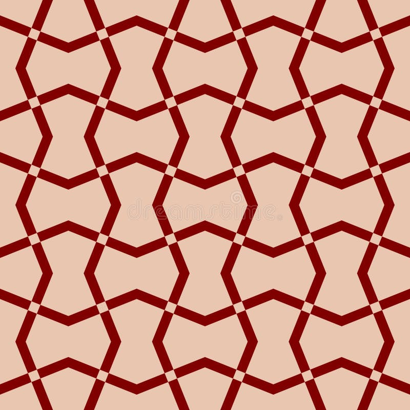 Seamless Two Tone Brown Vector Graphic of Horizontal and Vertical Zig ...