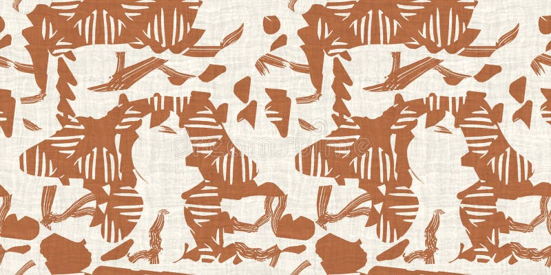 Seamless Two Tone Hand Drawn Brushed Effect Pattern Border Swatch Stock ...