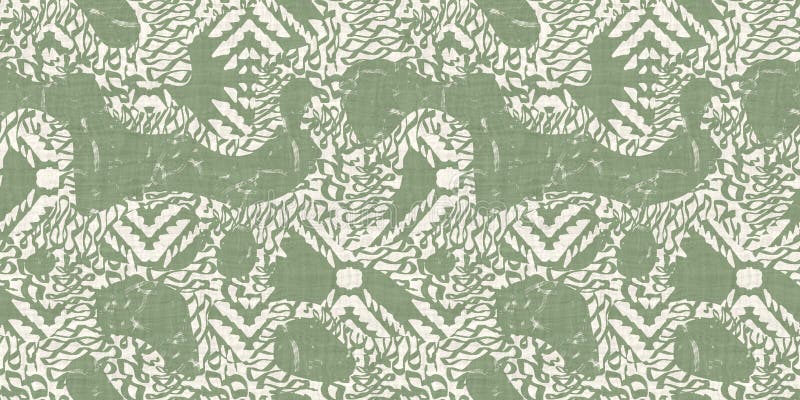 Seamless Two Tone Hand Drawn Brushed Effect Pattern Border Swatch Stock ...