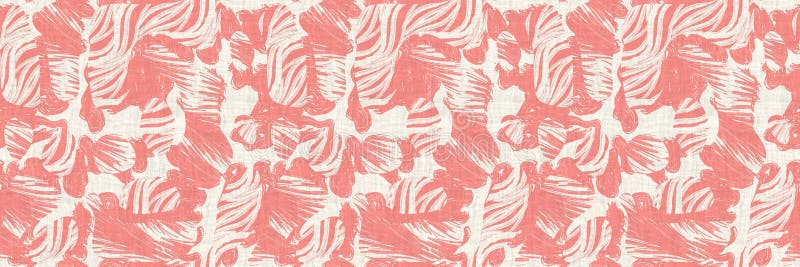 Seamless Two Tone Hand Drawn Brushed Effect Pattern Border Swatch Stock ...
