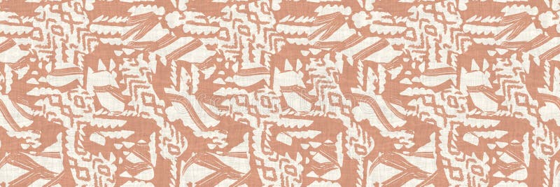 Seamless Two Tone Hand Drawn Brushed Effect Pattern Border Swatch Stock ...