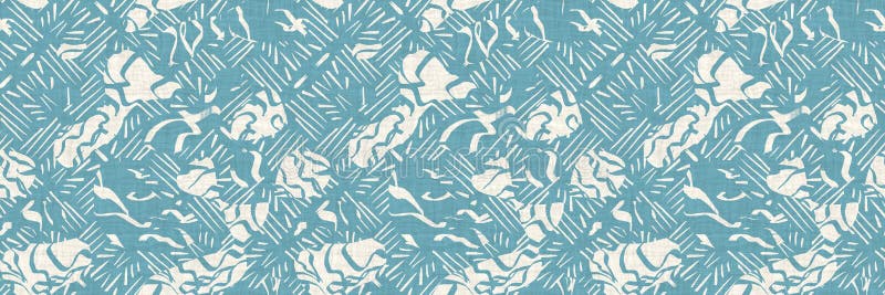 Seamless Two Tone Hand Drawn Brushed Effect Pattern Border Swatch Stock ...