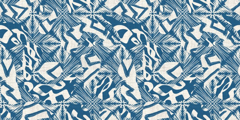 Seamless Two Tone Hand Drawn Brushed Effect Pattern Border Swatch Stock ...