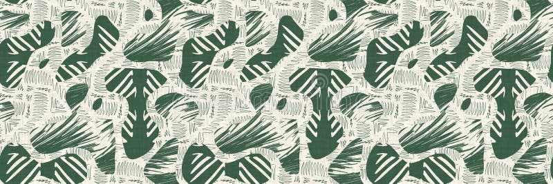 Seamless Two Tone Hand Drawn Brushed Effect Pattern Border Swatch Stock ...