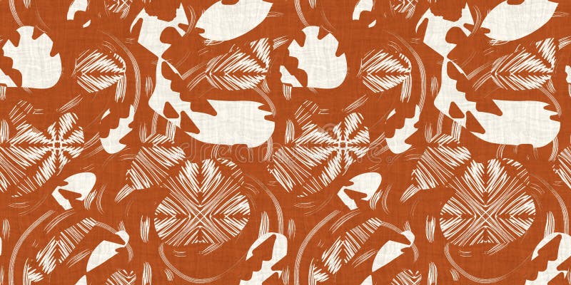 Seamless Two Tone Hand Drawn Brushed Effect Pattern Border Swatch Stock ...