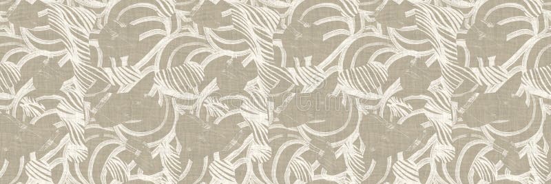 Seamless Two Tone Hand Drawn Brushed Effect Pattern Border Swatch Stock ...