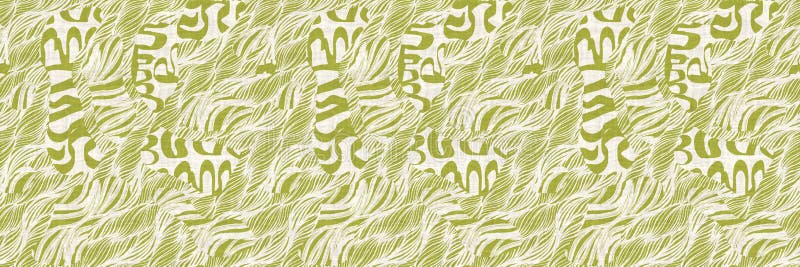 Seamless Two Tone Hand Drawn Brushed Effect Pattern Border Swatch Stock ...