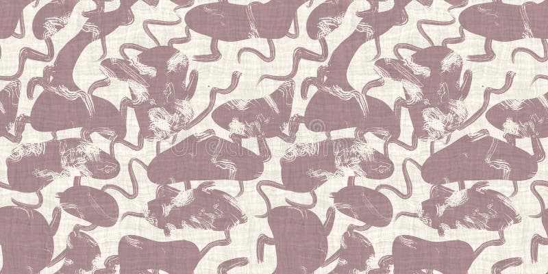 Seamless Two Tone Hand Drawn Brushed Effect Pattern Border Swatch Stock ...