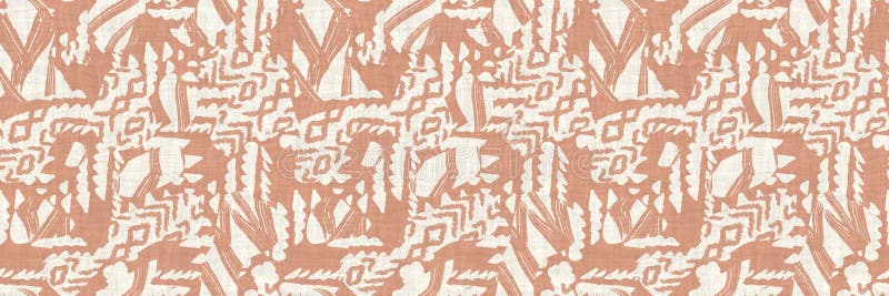 Seamless Two Tone Hand Drawn Brushed Effect Pattern Border Swatch Stock ...