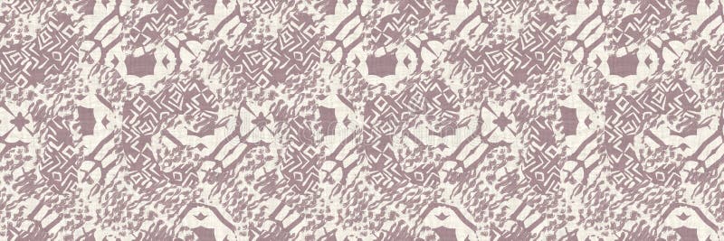 Seamless Two Tone Hand Drawn Brushed Effect Pattern Border Swatch Stock ...