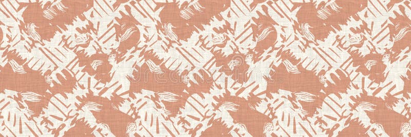 Seamless Two Tone Hand Drawn Brushed Effect Pattern Border Swatch Stock ...