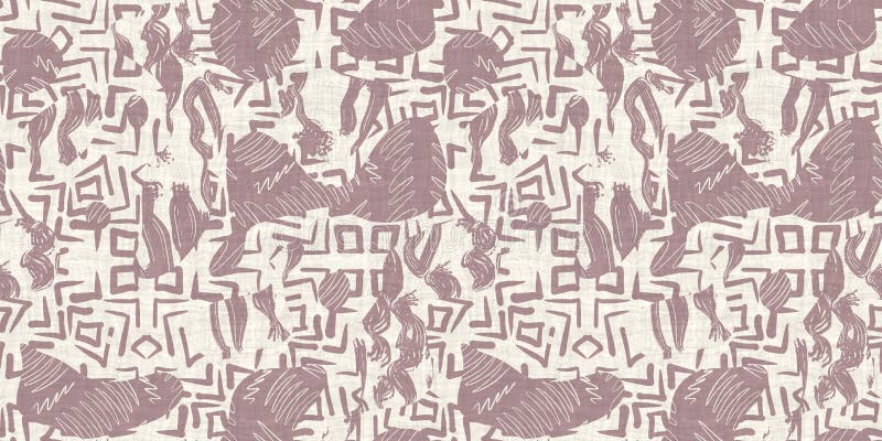 Seamless Two Tone Hand Drawn Brushed Effect Pattern Border Swatch Stock ...