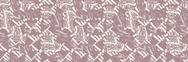 Seamless Two Tone Hand Drawn Brushed Effect Pattern Border Swatch Stock ...