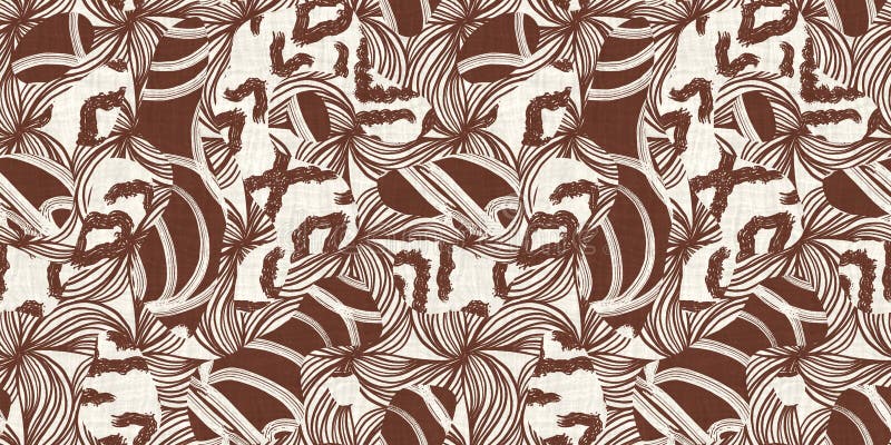Seamless Two Tone Hand Drawn Brushed Effect Pattern Border Swatch Stock ...