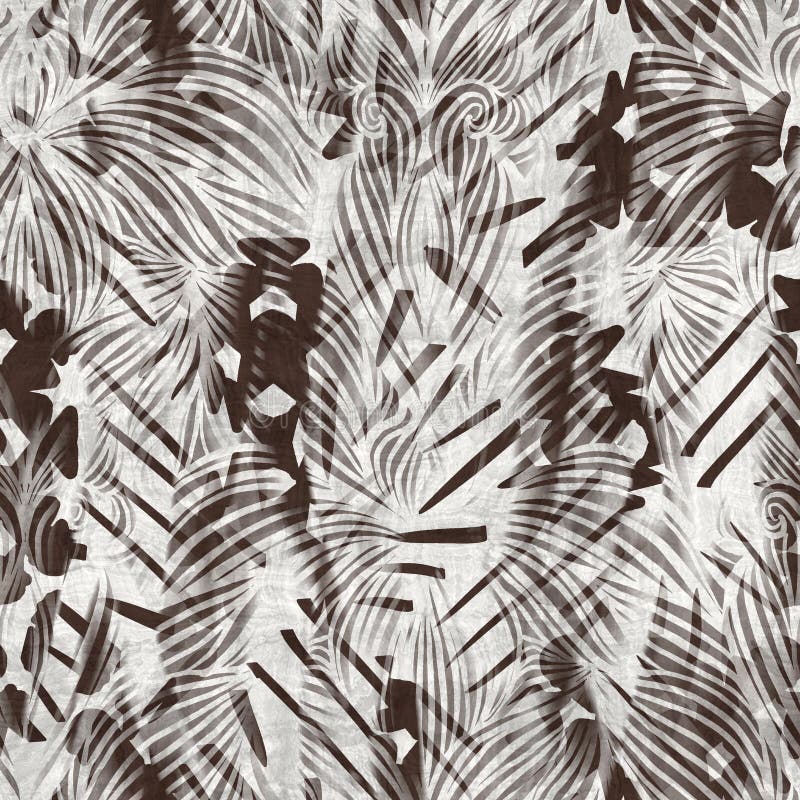 Seamless Two Tone Hand Drawn Brushed Effect Pattern Border Swatch Stock ...